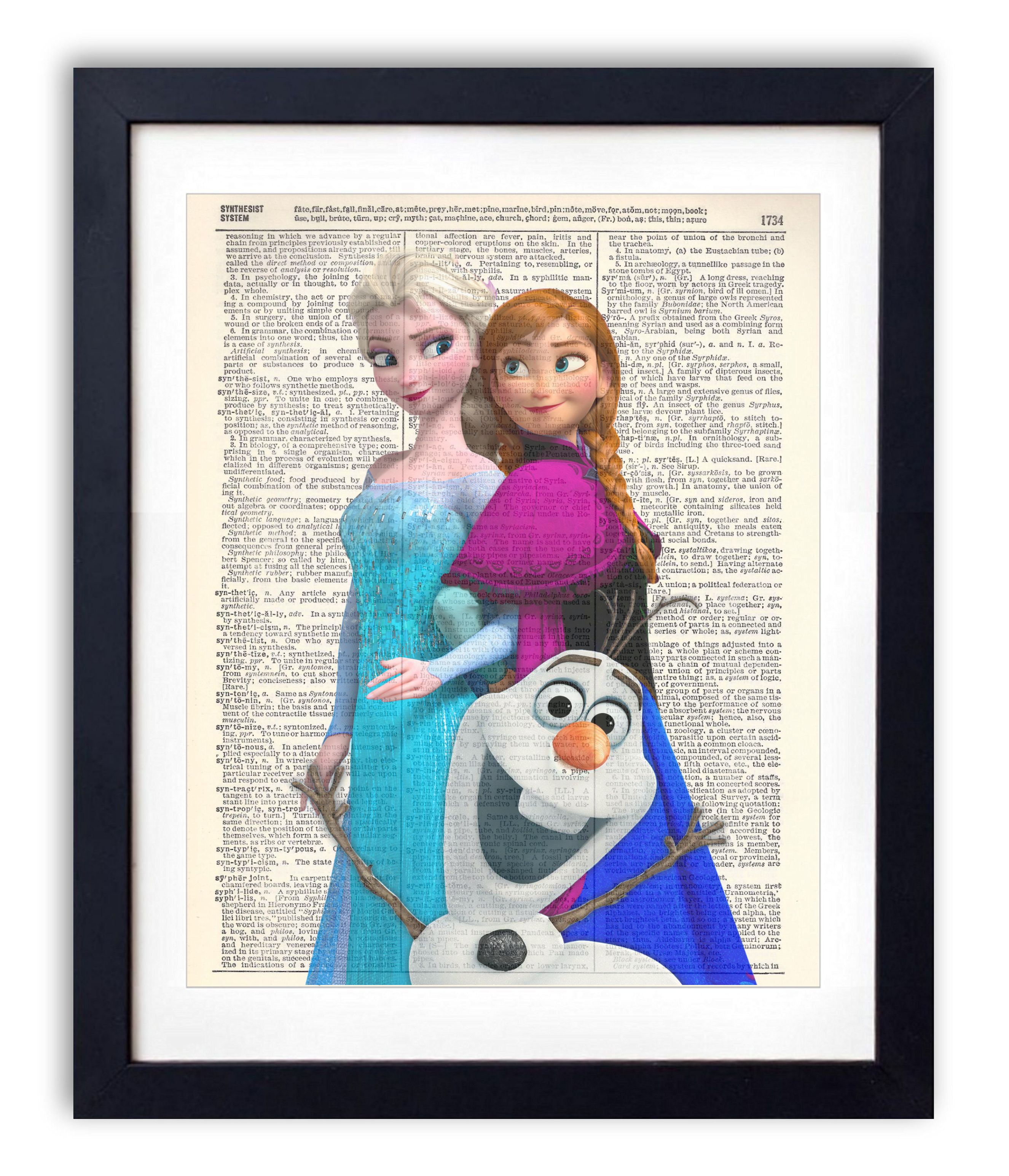 Elsa, Anna & Olaf "Frozen" Walt Disney Unique Original Antique ...