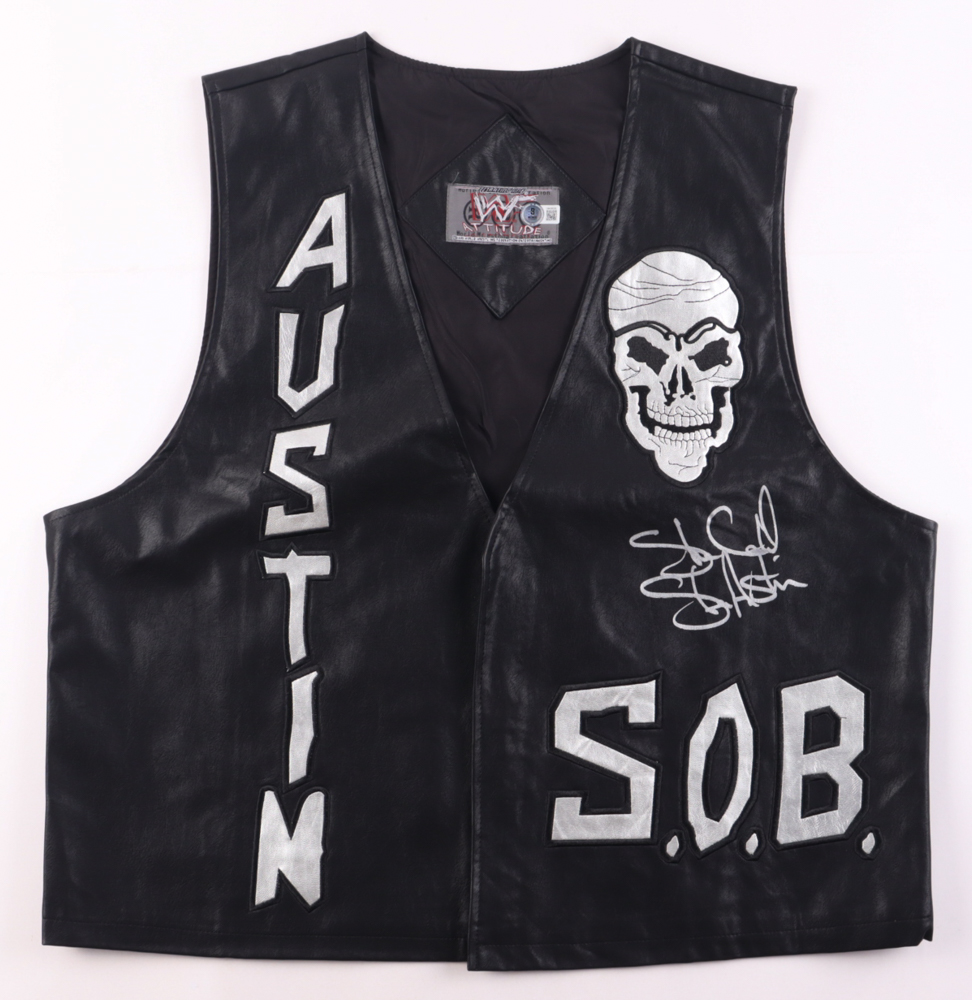 "Stone Cold" Steve Austin Signed WWF Vest (Beckett) | Pristine Auction