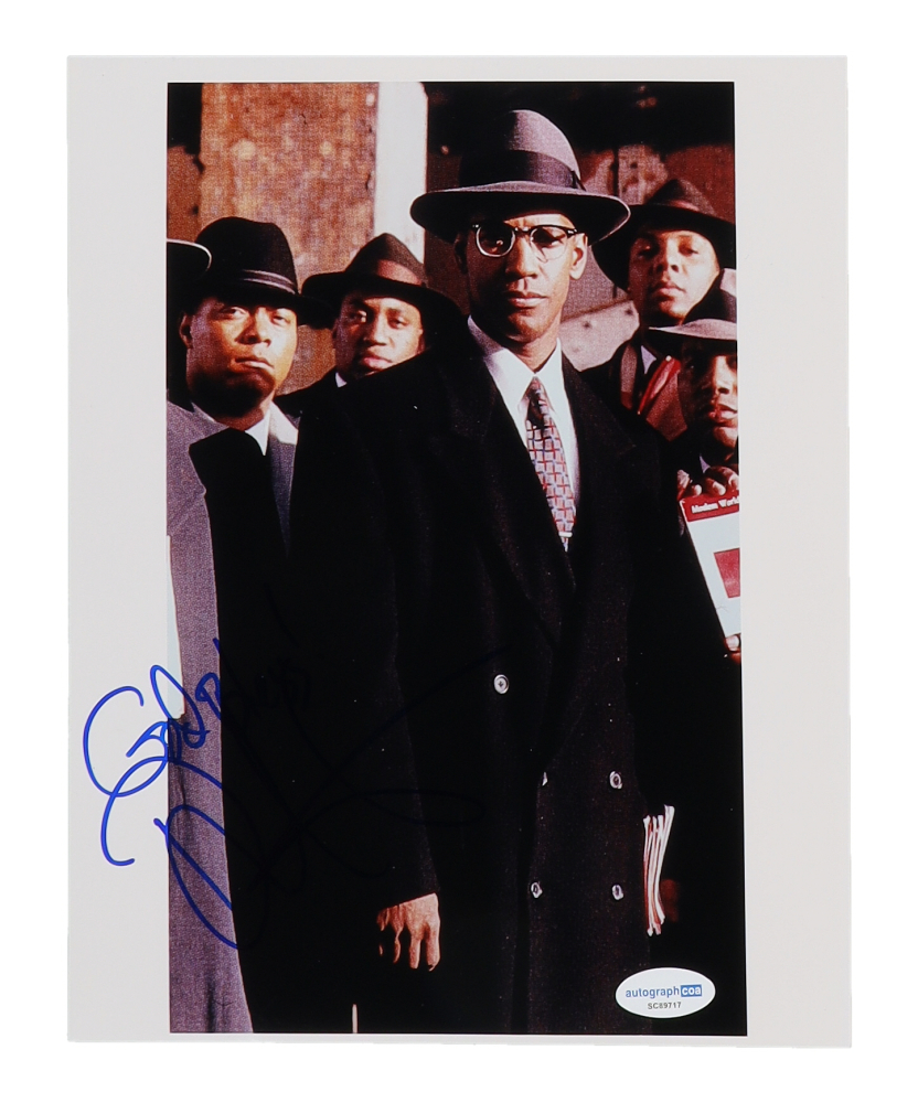 Denzel Washington Signed "Malcolm X" 8x10 Photo Inscribed "God Bless ...