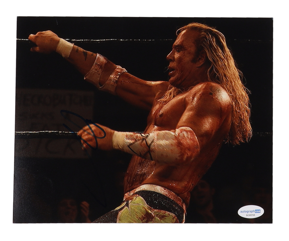 Mickey Rourke Signed "The Wrestler" 8x10 Photo (ACOA) | Pristine Auction