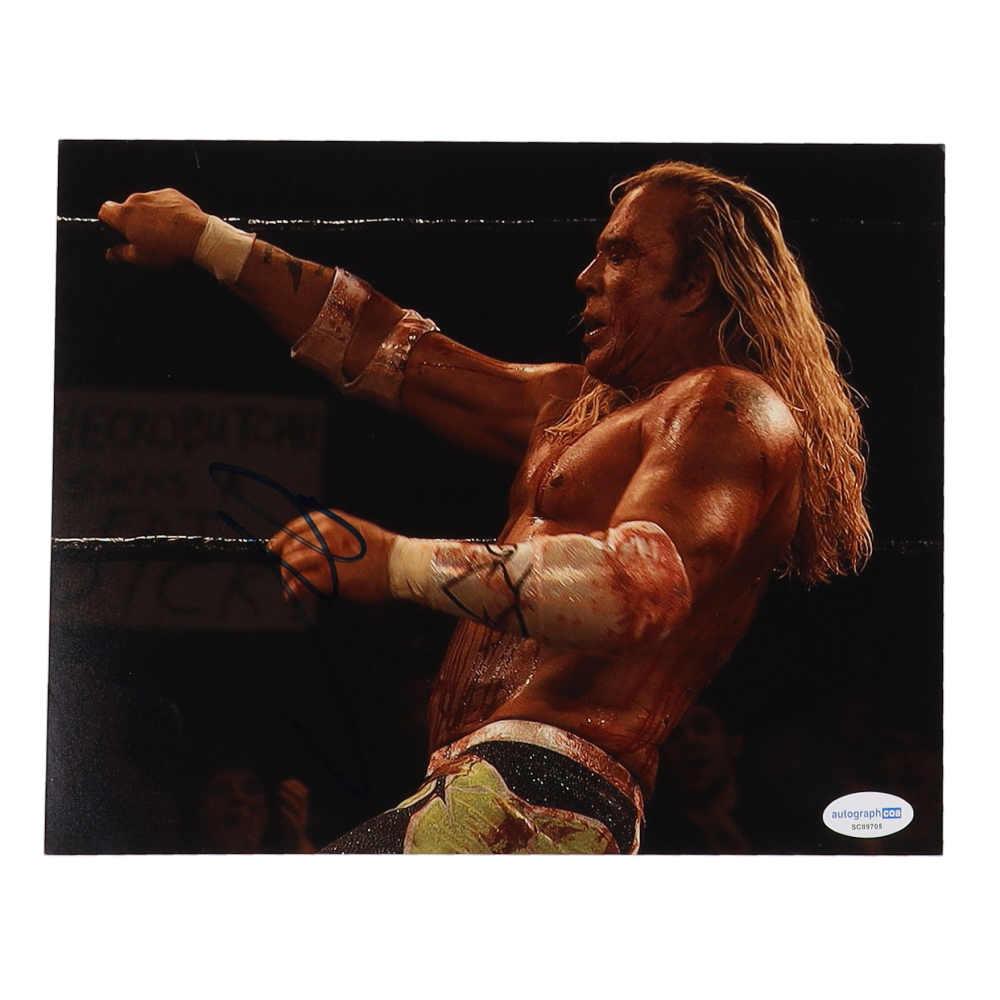Mickey Rourke Signed "The Wrestler" 8x10 Photo (ACOA) | Pristine Auction