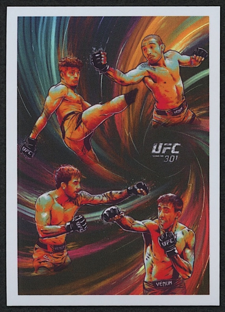 UFC 301 2024 Topps Now SP Fight Poster #/301 | Pristine Auction