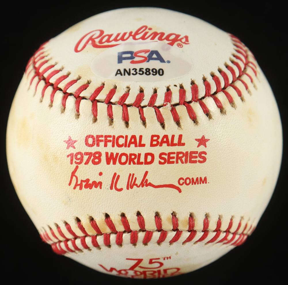 Nolan Ryan Signed 1978 World Series Logo Baseball with Display Case (PSA) | Pristine Auction