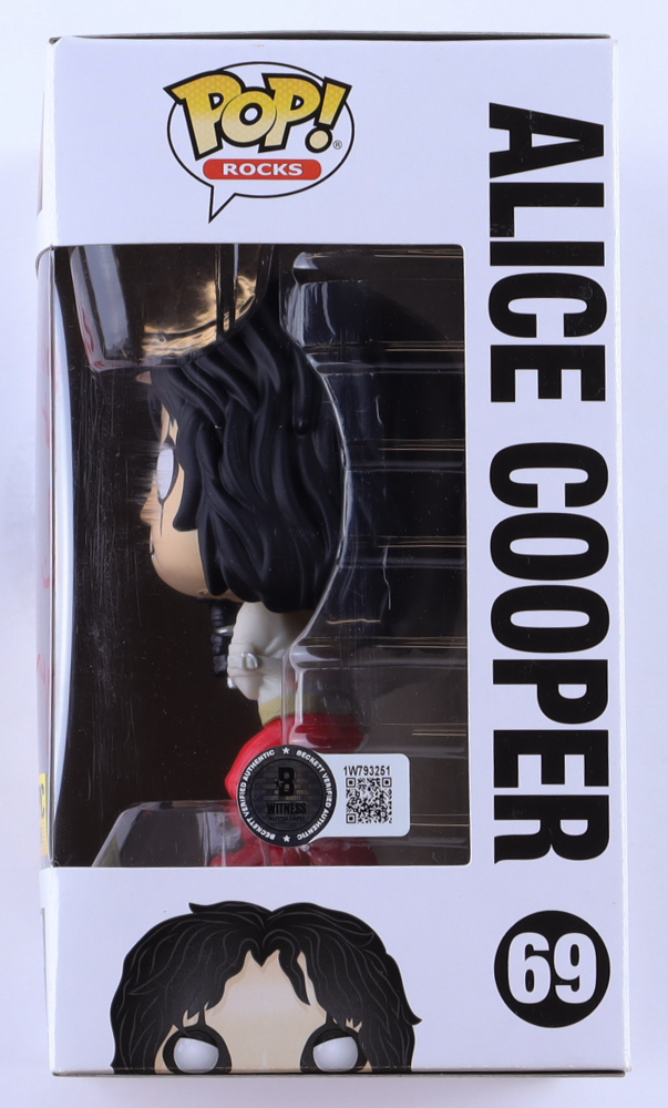 Alice Cooper Signed #69 Funko Pop! Vinyl Figure Inscribed "Schools Out ...