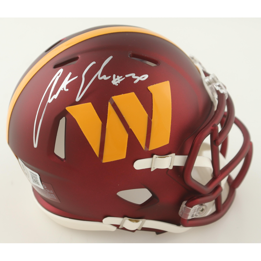 Austin Ekeler Signed Commanders Speed Mini Helmet (Beckett) | Pristine ...