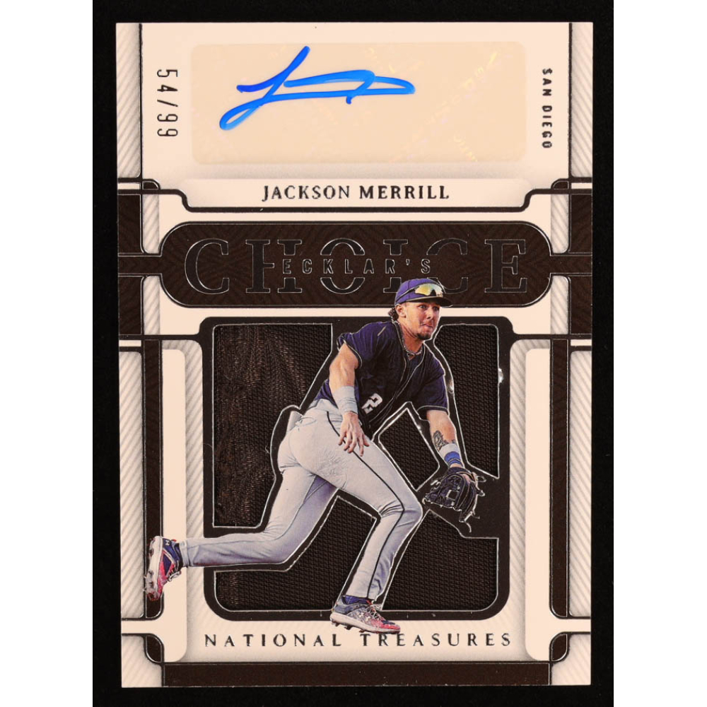 Jackson Merrill 2023 Panini National Treasures Ecklar's Choice Patch ...