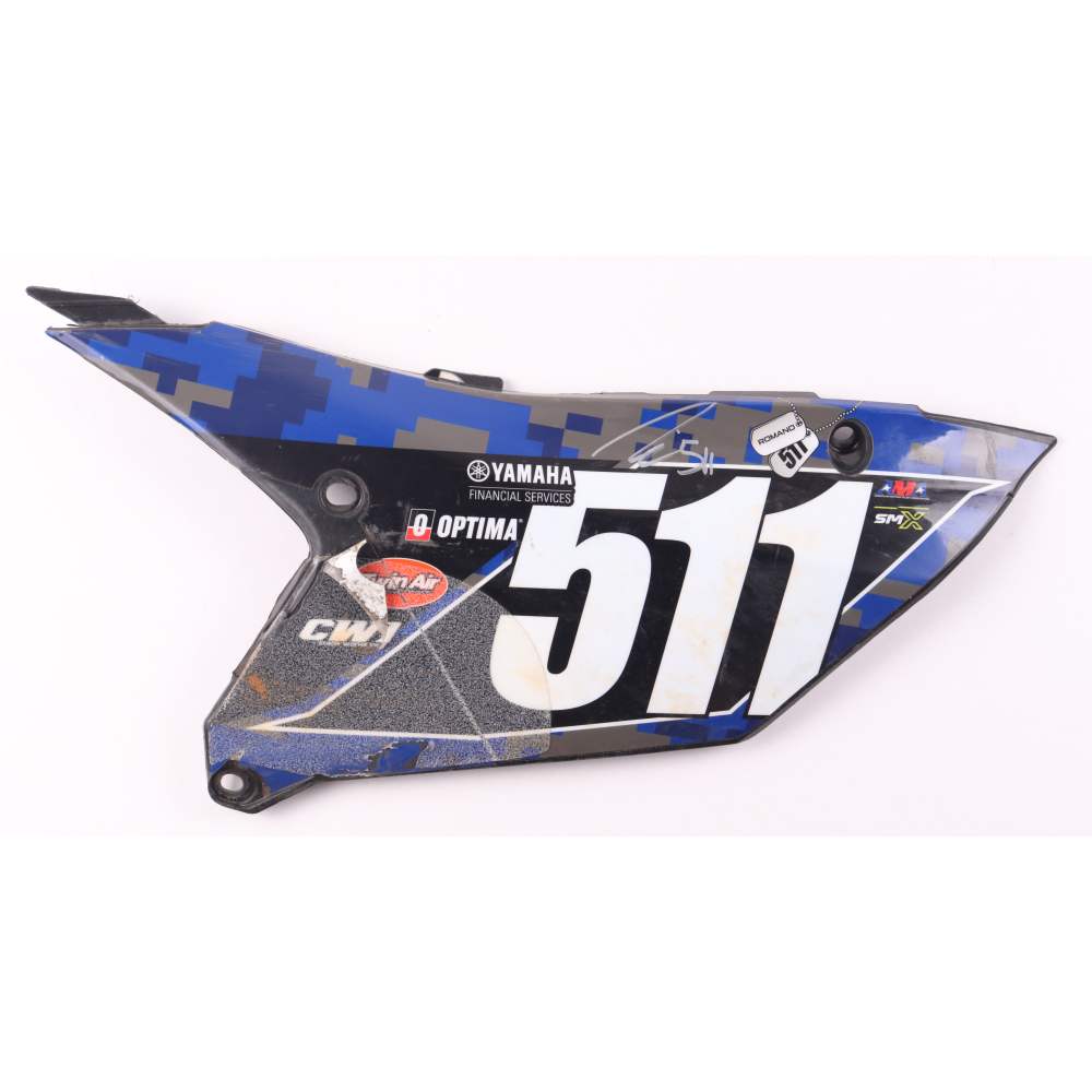Nick Romano Signed Race Used #511 Bike Side Number Plate | Detroit ...