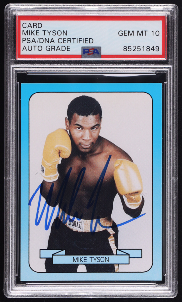 Mike Tyson Signed 1990 Living Legend Series 1 #18 (PSA | Autograph ...
