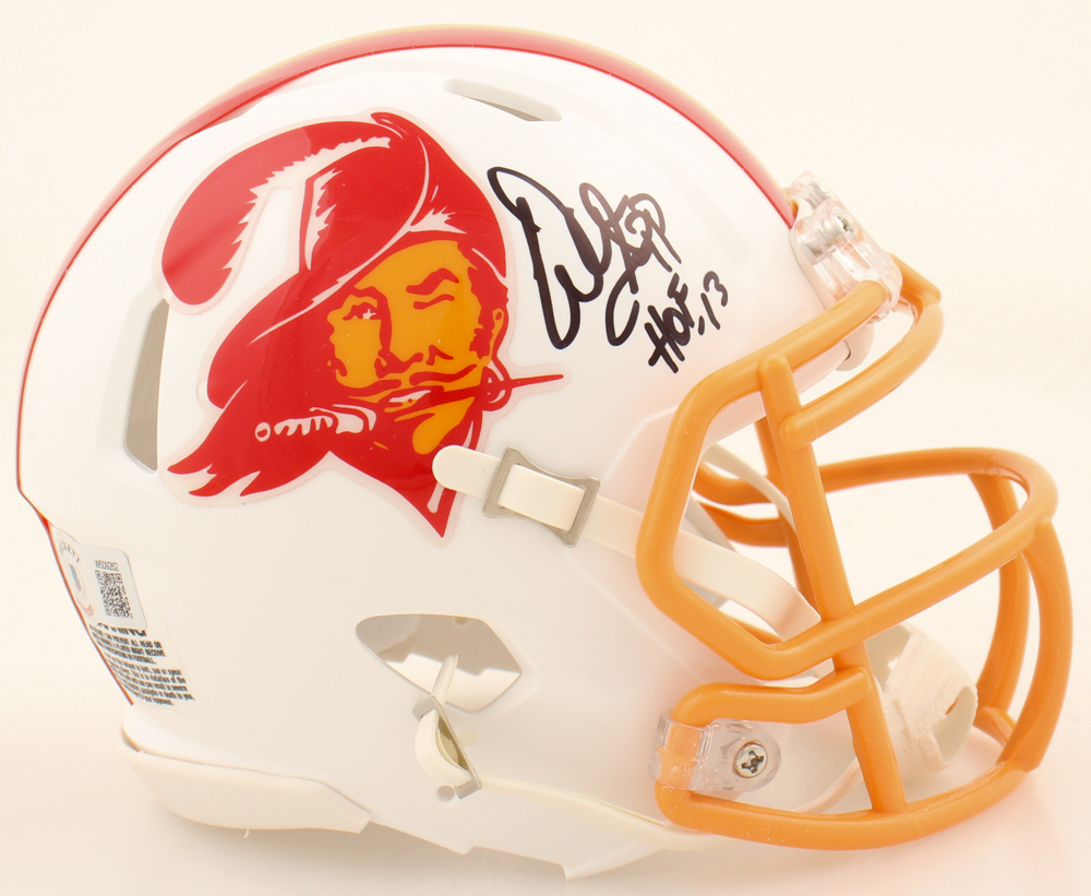 Warren Sapp Signed Buccaneers Throwback Speed Mini Helmet Inscribed ...