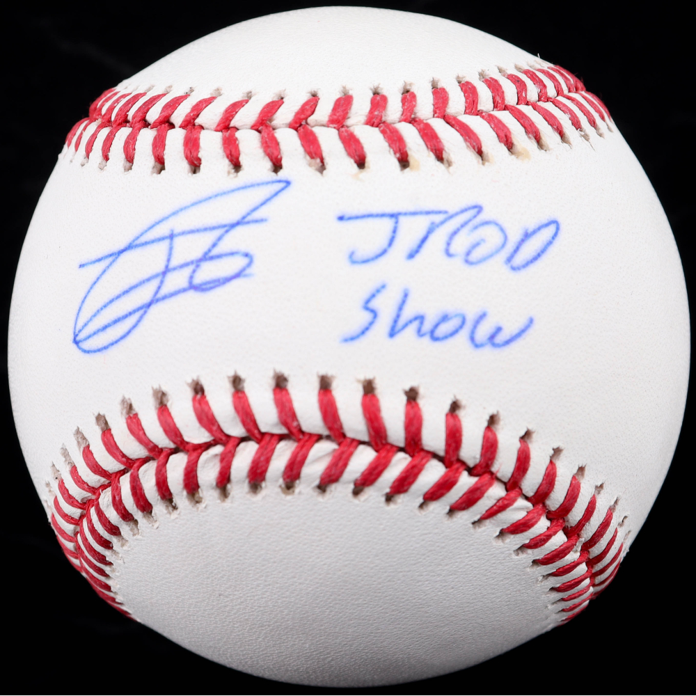 Julio Rodriguez Signed OML Baseball Inscribed "JROD Show" (Beckett ...