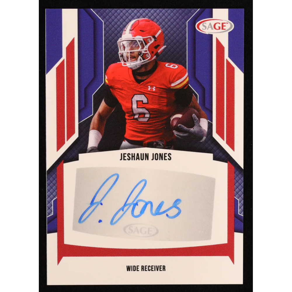 Jeshaun Jones 2024 SAGE HIT Autographs Red #AJJ4 RC | Pristine Auction