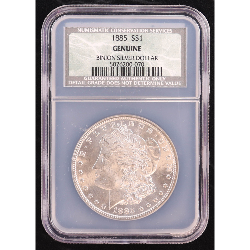 1885 Morgan Silver Dollar - Binion Collection (NGC Genuine) | Pristine Auction