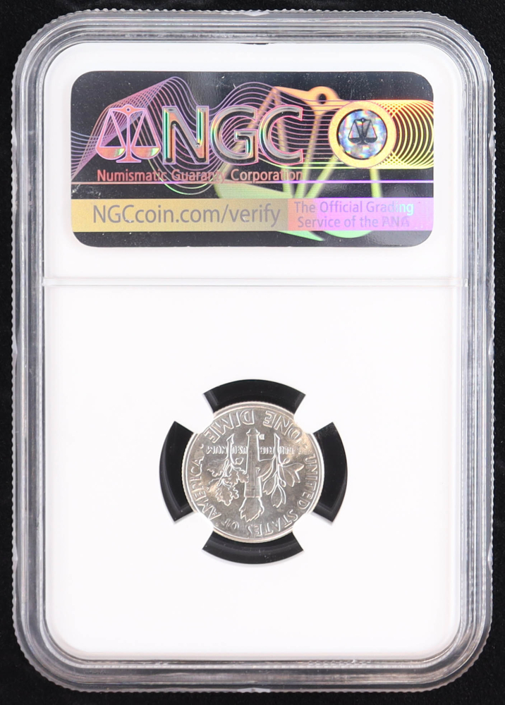 1955-D Roosevelt Silver Dime - Full Torch (NGC MS65 FT) | Pristine Auction