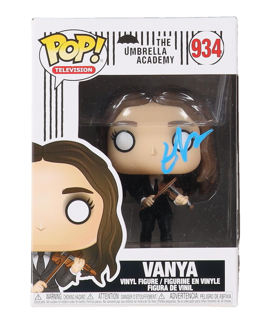 Elliot Page Signed "The Umbrella Academy" Vanya #934 Funko Pop! Vinyl ...
