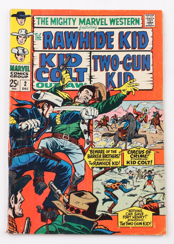 1968 "The Mighty Marvel Western" Issue #2 Marvel Comic Book | Pristine ...