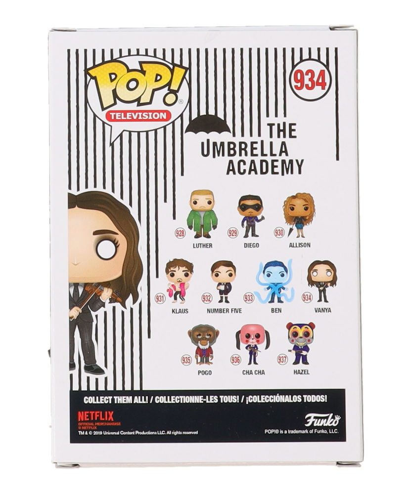 Elliot Page Signed "The Umbrella Academy" Vanya #934 Funko Pop! Vinyl ...