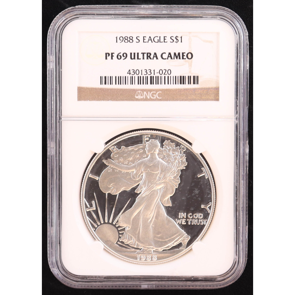 1988-S American Silver Eagle - Ultra Cameo Proof (NGC PF69 Ultra Cameo) | Pristine Auction