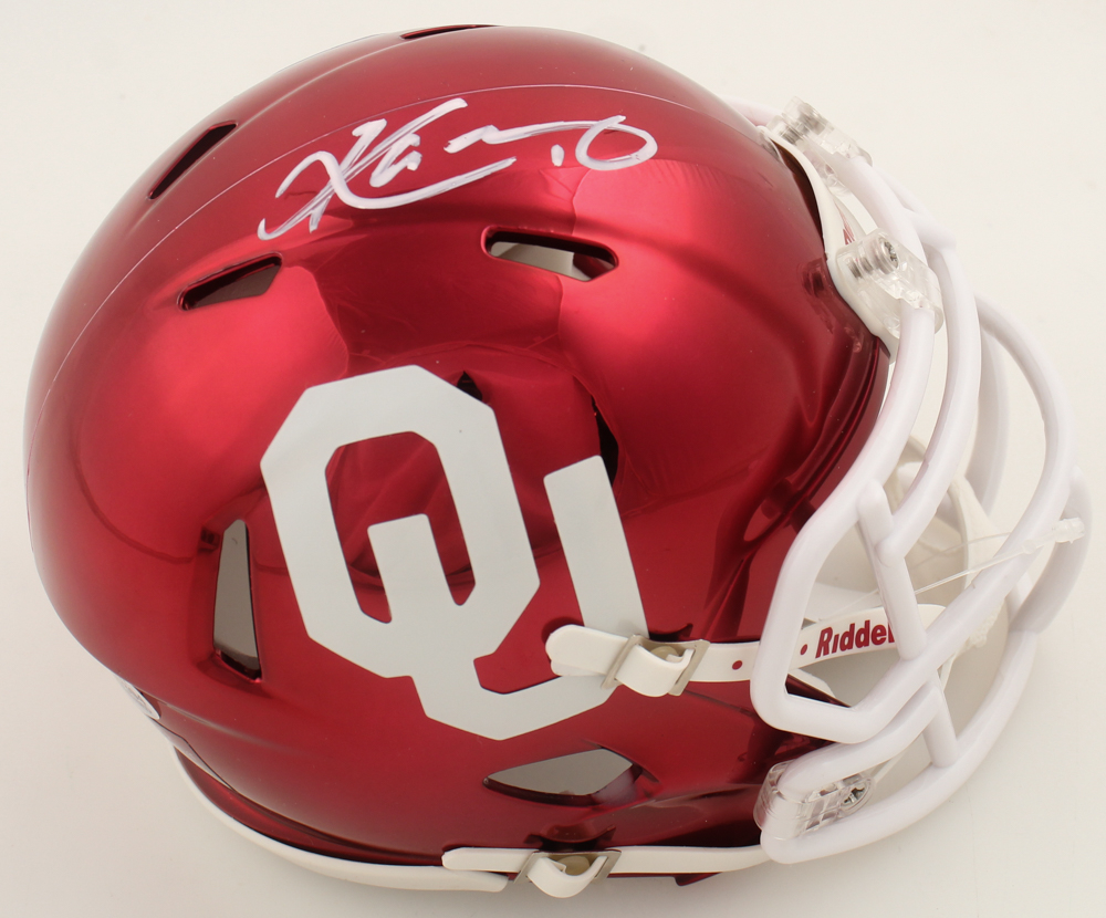 Kyler Murray Signed Oklahoma Sooners Chrome Speed Mini Helmet (Beckett ...