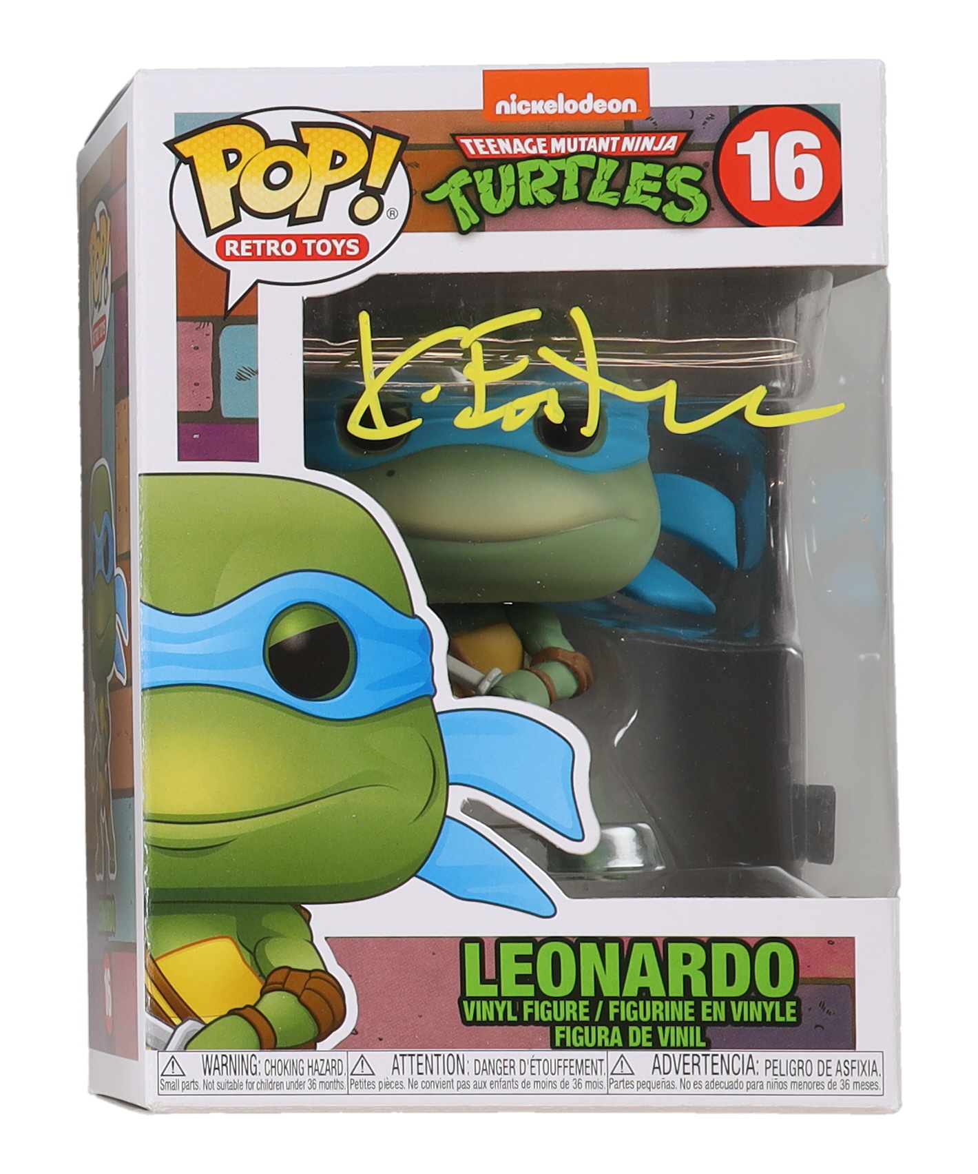 Kevin Eastman Signed "Teenage Mutant Ninja Turtles" #16 Leonardo Funko Pop! Vinyl Figure (PA ...