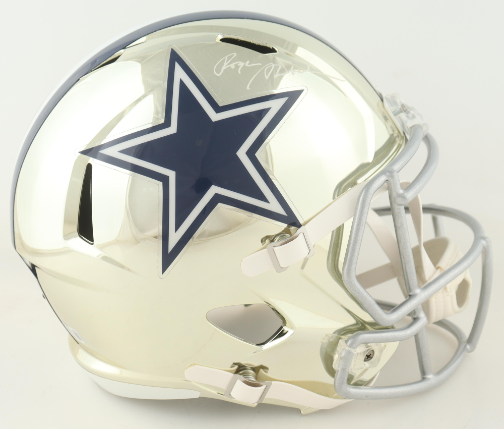 Tony Romo Signed Cowboys Full-Size Chrome Alternate Speed Helmet (JSA ...