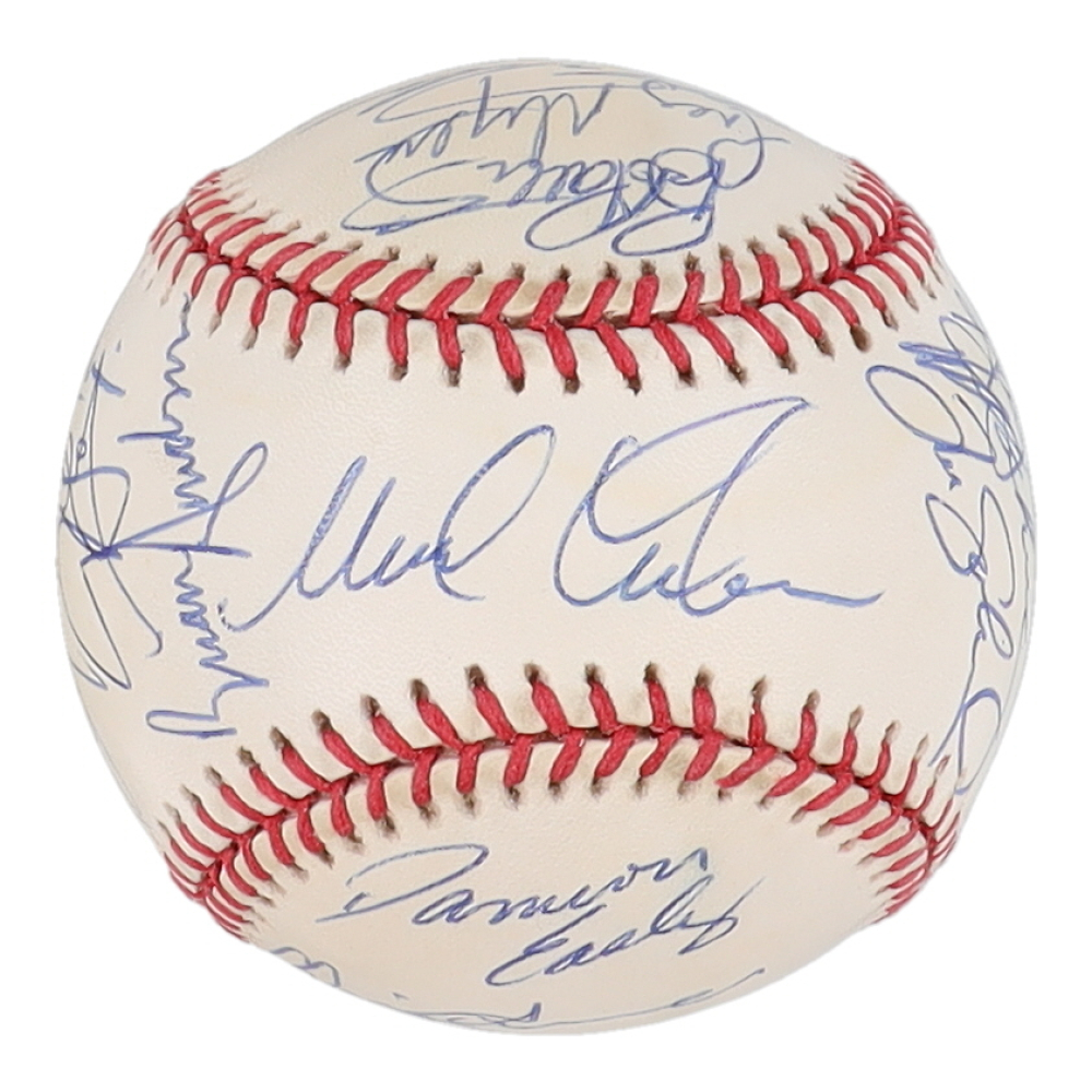 1994 Angels OML Baseball Signed by (22) with Marcel Lacheman, Tim ...