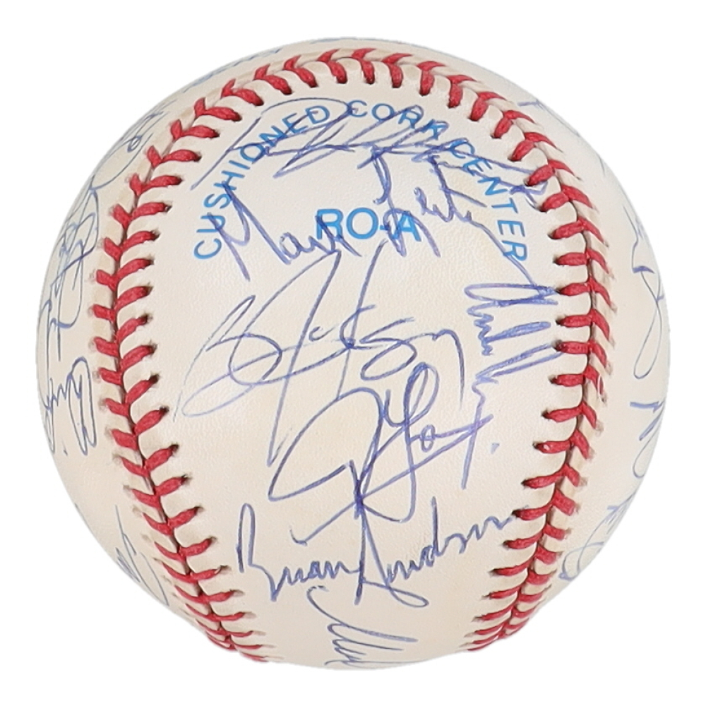1994 Angels OML Baseball Signed by (22) with Marcel Lacheman, Tim ...