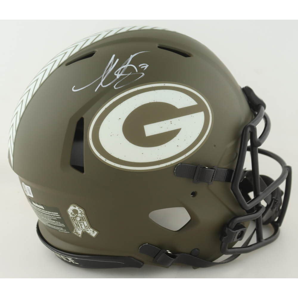 Romeo Doubs Signed Packers Salute To Service Full-Size Authentic On ...