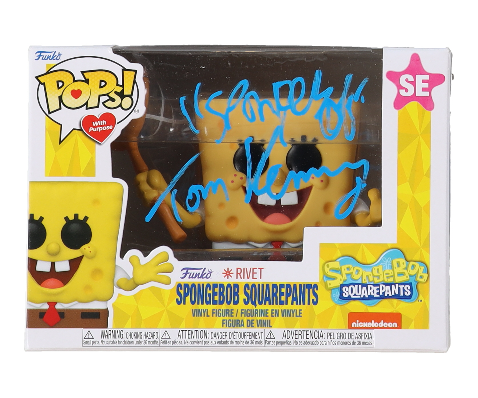 Tom Kenny Signed "Spongebob Squarepants" SE Funko Pop! Inscribed ...