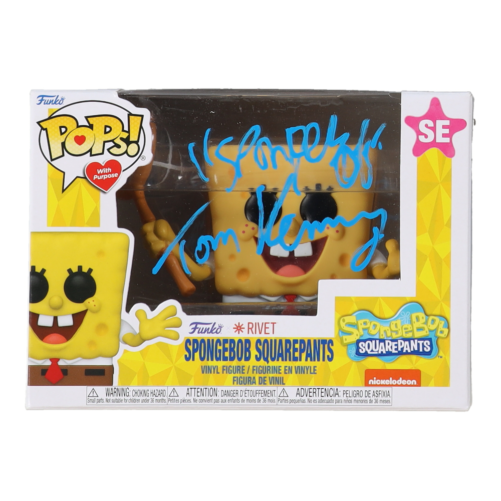 Tom Kenny Signed "Spongebob Squarepants" SE Funko Pop! Inscribed ...