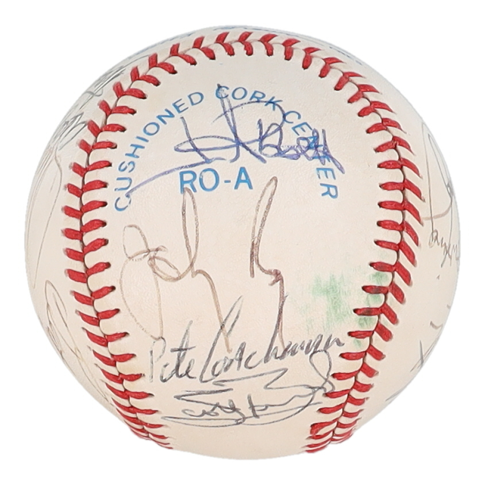 1990 Angels Baseball Team-Signed by (15) with Jim Abbott, Bert Blyleven ...