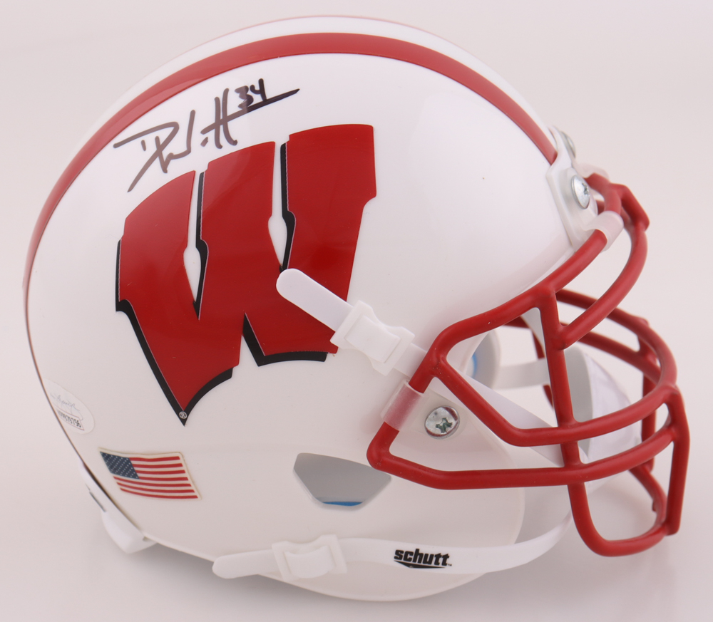 Derek Watt Signed Wisconsin Badgers Mini Helmet (JSA) | Pristine Auction