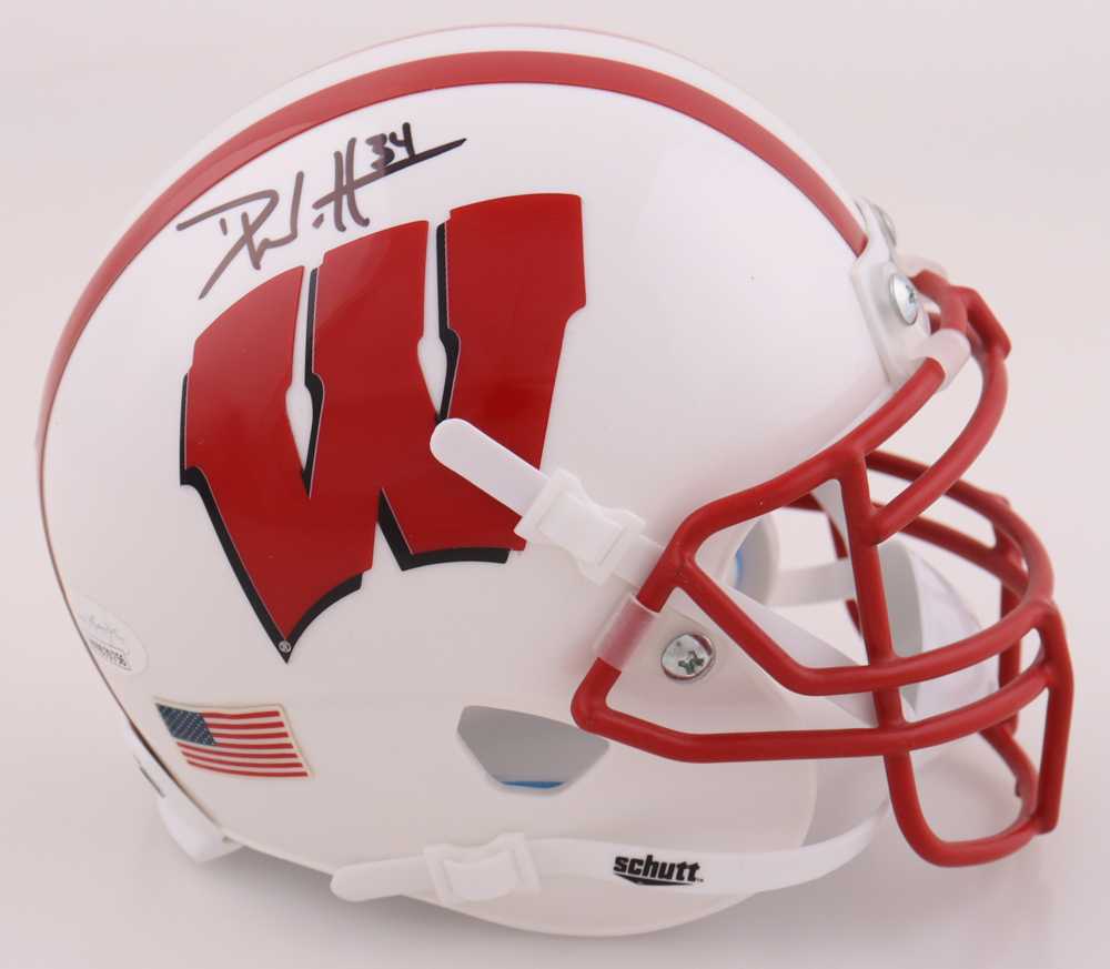 Derek Watt Signed Wisconsin Badgers Mini Helmet (JSA) | Pristine Auction
