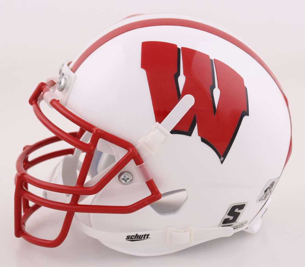 TJ Watt Signed Wisconsin Badgers Mini Helmet (JSA & Watt) | Pristine ...