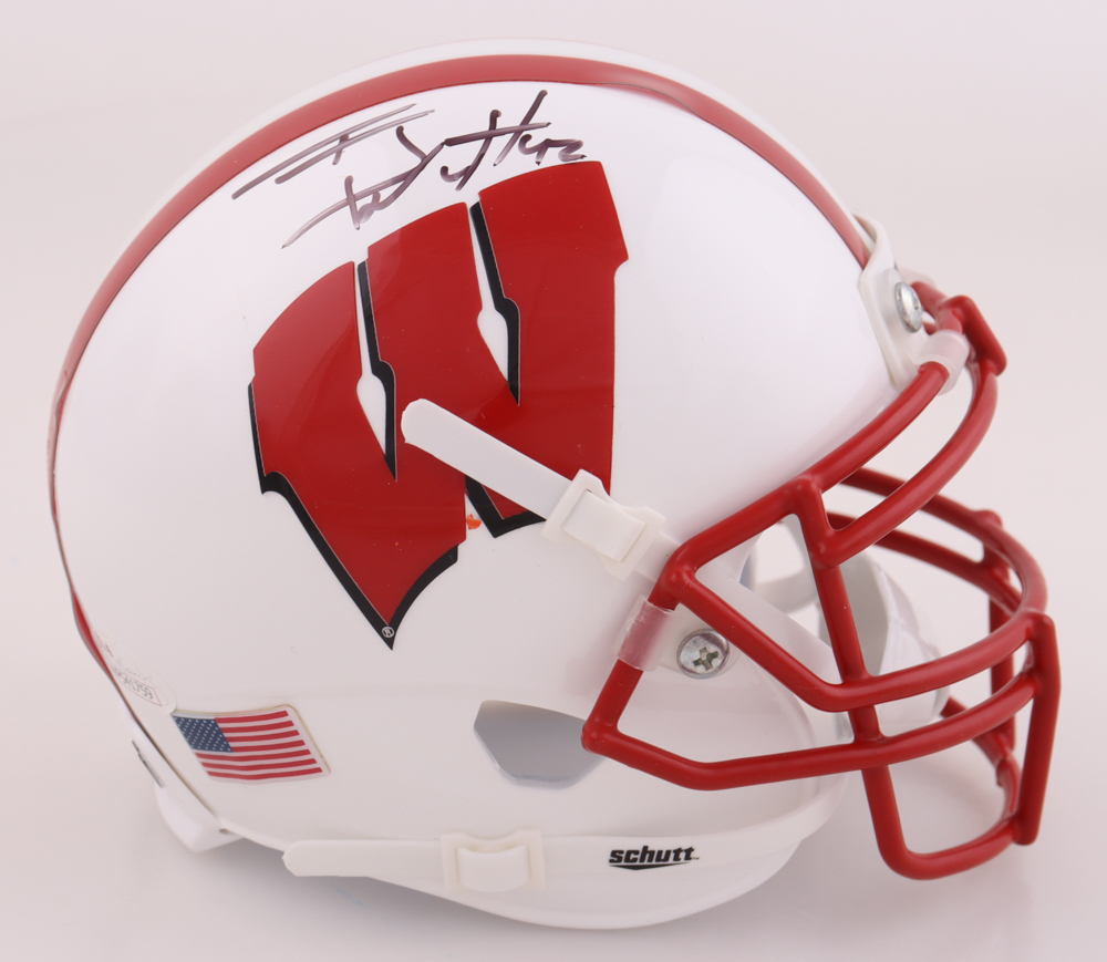 TJ Watt Signed Wisconsin Badgers Mini Helmet (JSA & Watt) | Pristine ...