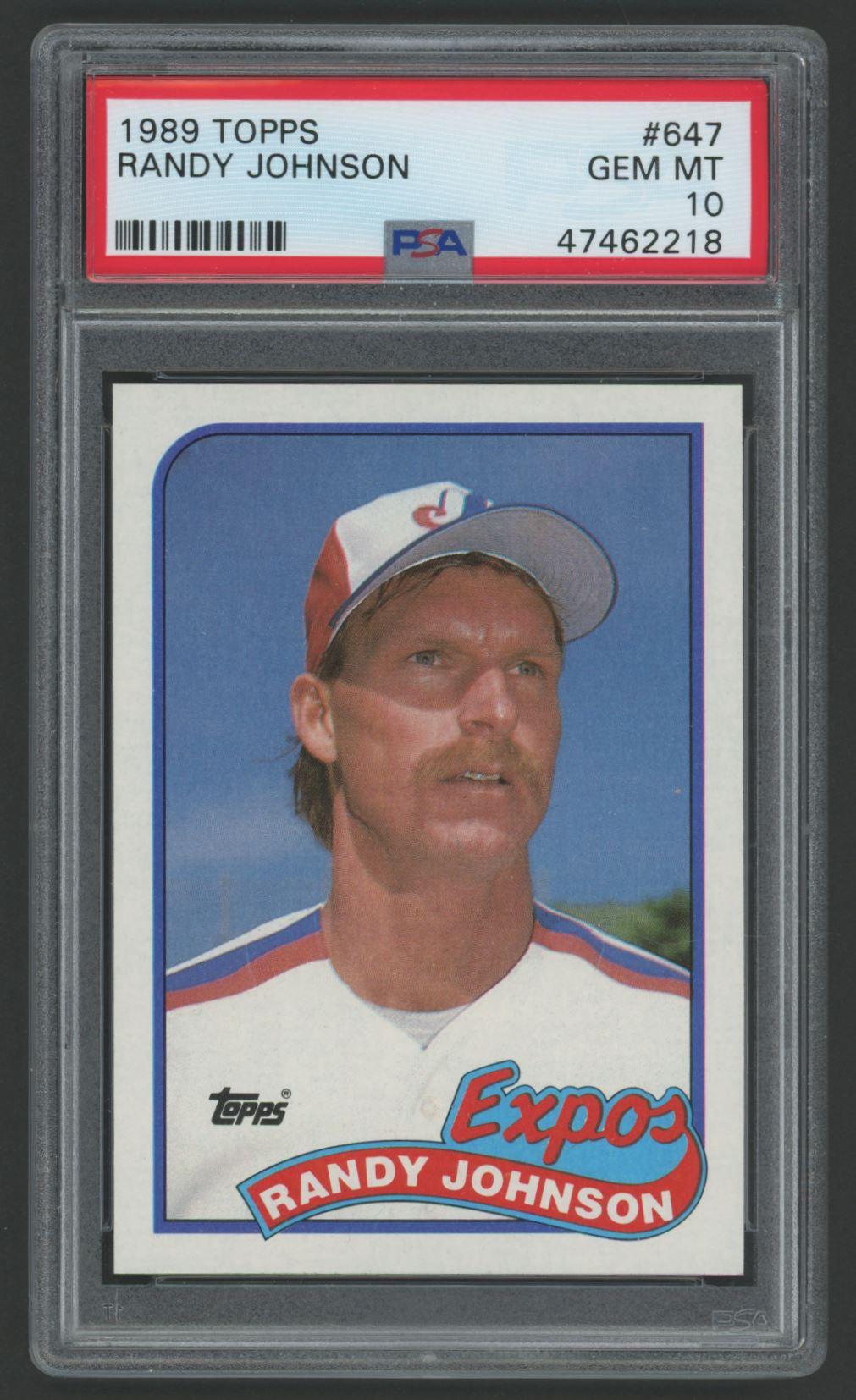 Randy Johnson 1989 Topps #647 RC (PSA 10) | Pristine Auction