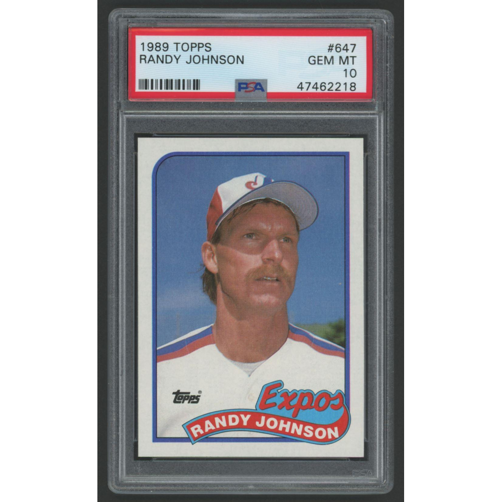 Randy Johnson 1989 Topps #647 RC (PSA 10) | Pristine Auction