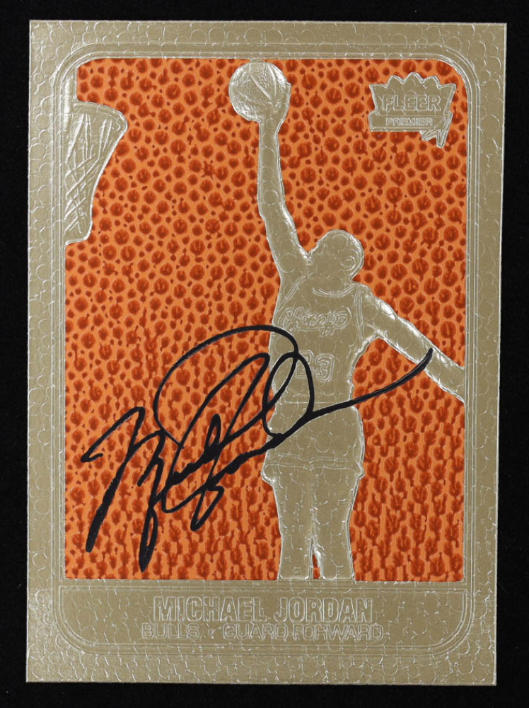Michael Jordan 1997 Fleer Premier Feel the Game Signature Series 23KT ...