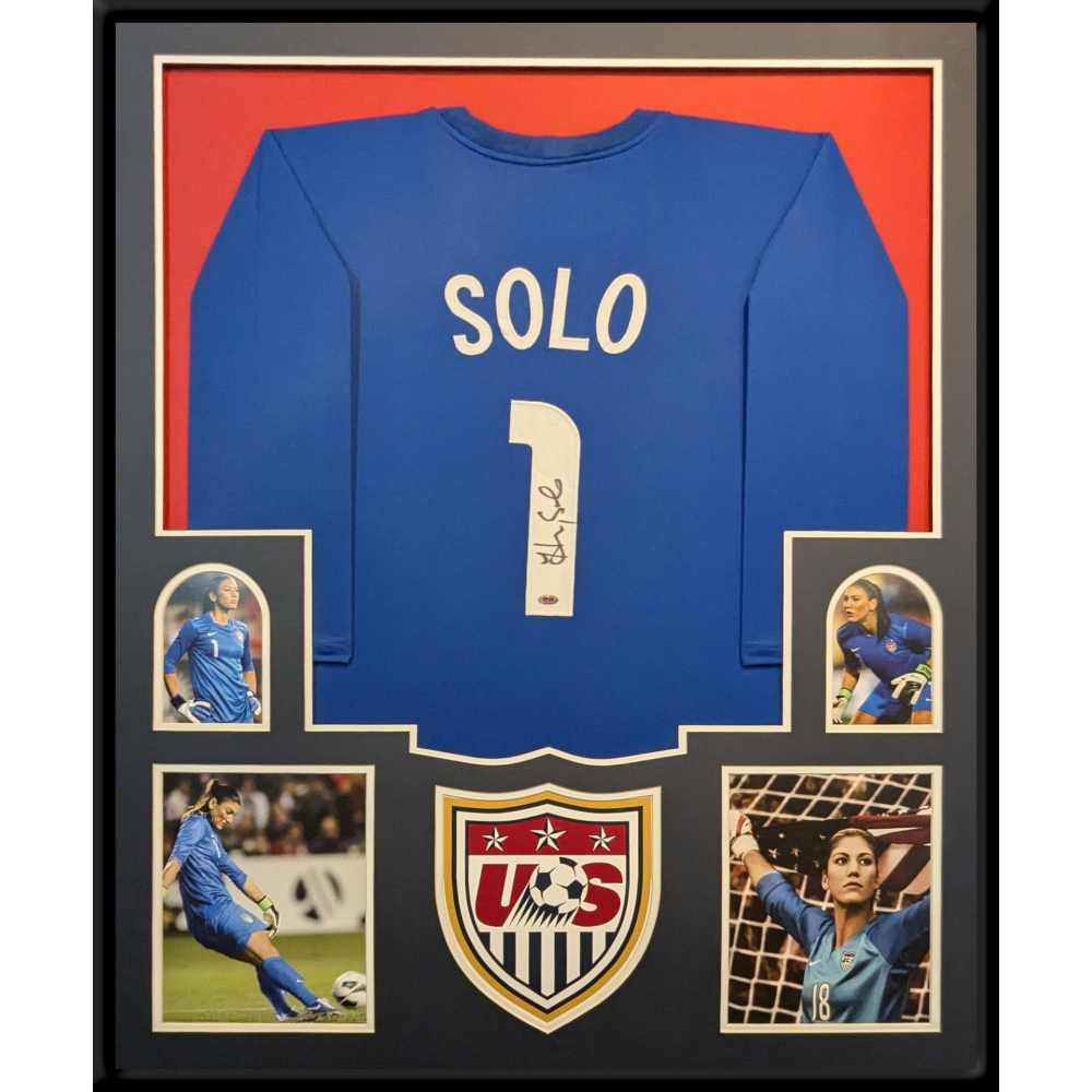 Hope Solo Signed Custom Framed Jersey Display (RSA) | Pristine Auction