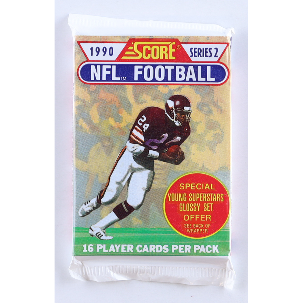 1990 Score Series 2 Football Wax Pack With (16) Cards | Pristine Auction