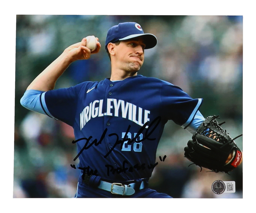 Kyle Hendricks Signed Cubs 8x10 Photo Inscribed "The Professor ...