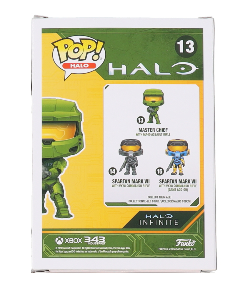 Steve Downes Signed "Halo" #13 Master Chief with MA40 Assault Rifle ...