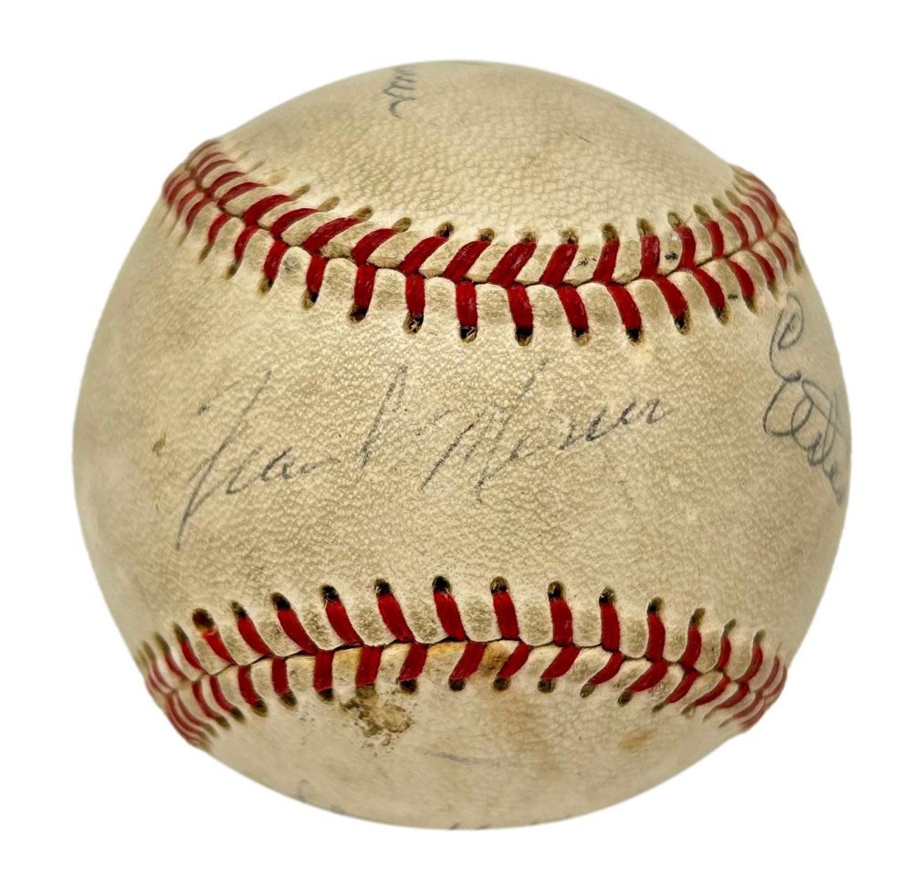 Yankees OAL Baseball Signed By (4) with Elston Howard, Bobby Murcer ...