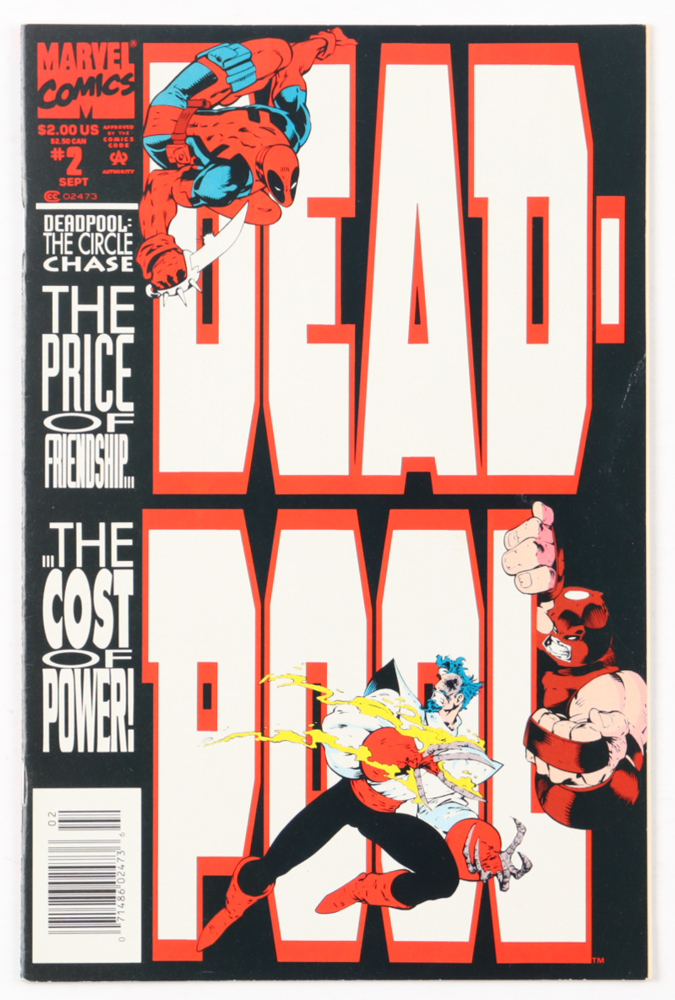 1993 "Deadpool: The Circle Chase" Issue #2 Marvel Comic Book | Pristine ...