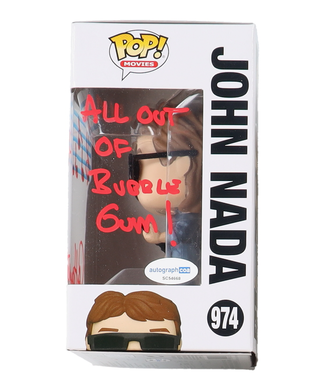 Alan Howarth Signed "They Live" #974 John Nada Funko Pop! Vinyl Figure ...
