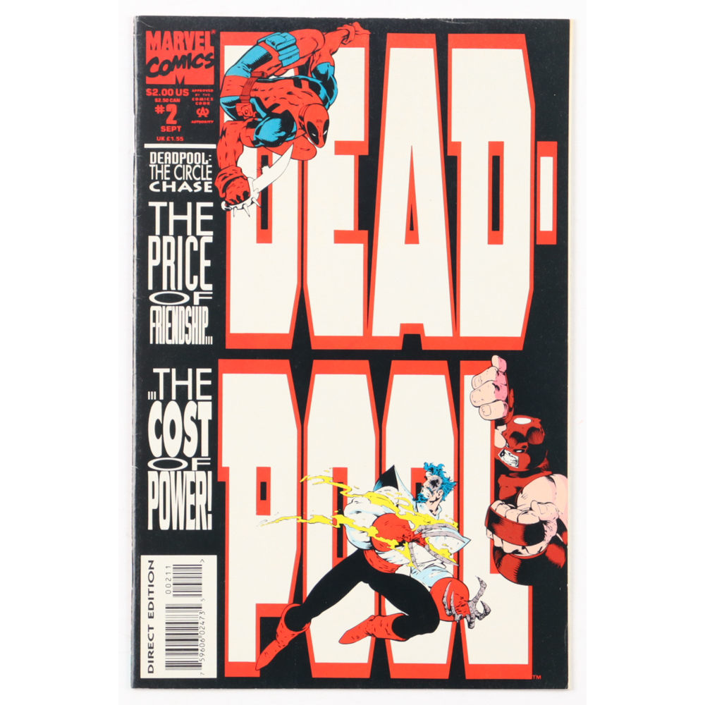 1993 "Deadpool: The Circle Chase" Issue #2 Marvel Comic Book | Pristine ...