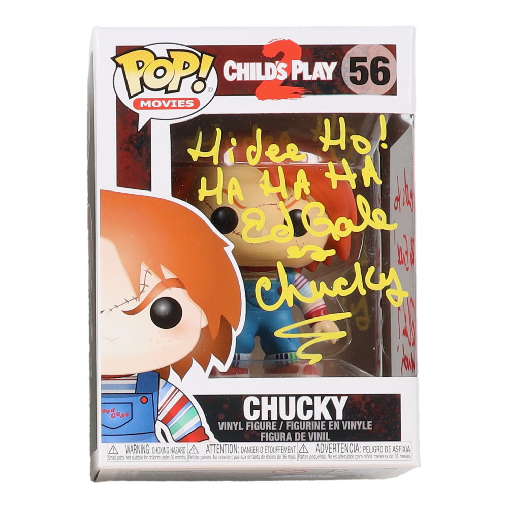Ed Gale & Alex Vincent Signed "Childs Play 2" #56 Chucky Funko Pop ...