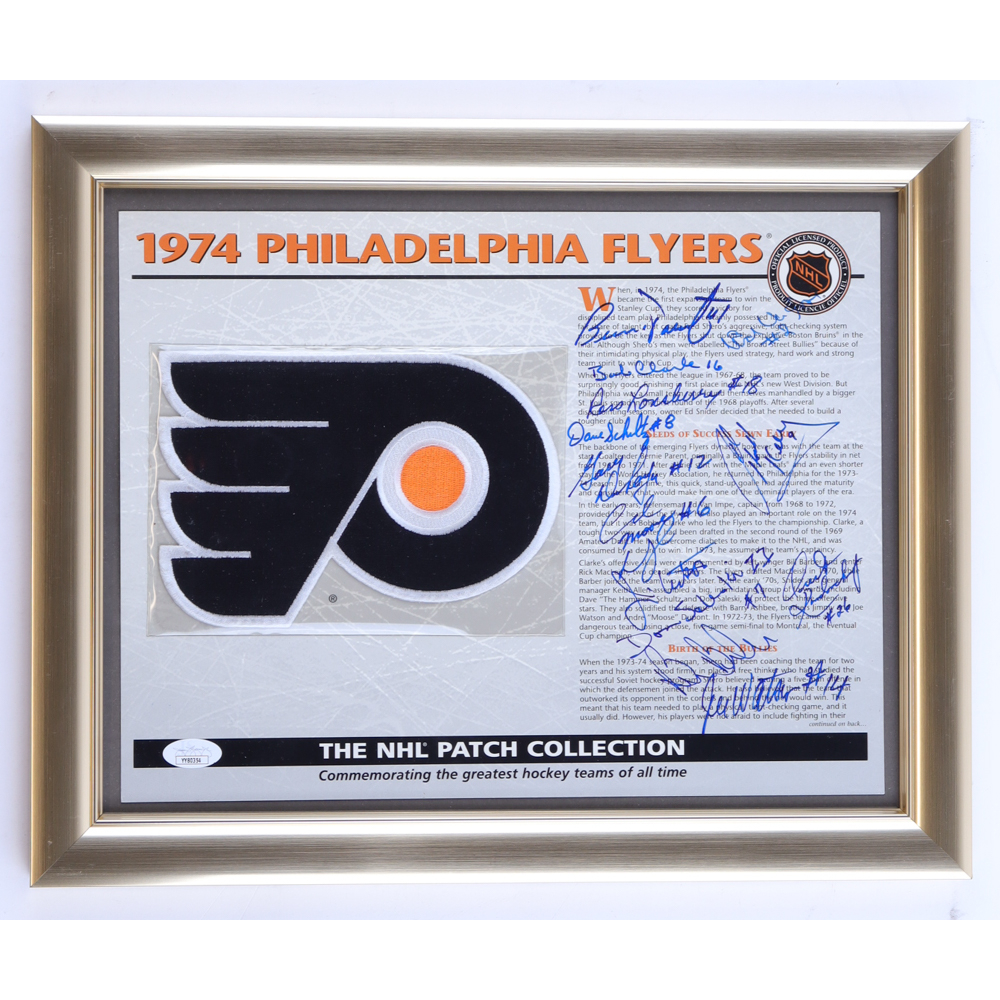1974 Flyers Commemorative Stat Card With Cloth Uniform Patch Custom ...