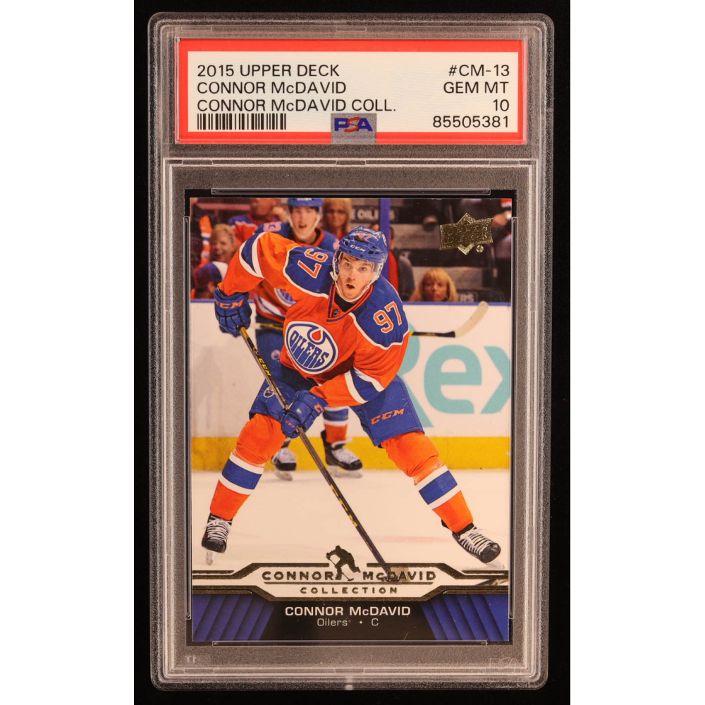 Connor McDavid 2015-16 Upper Deck Connor McDavid Collection #13 RC (PSA ...