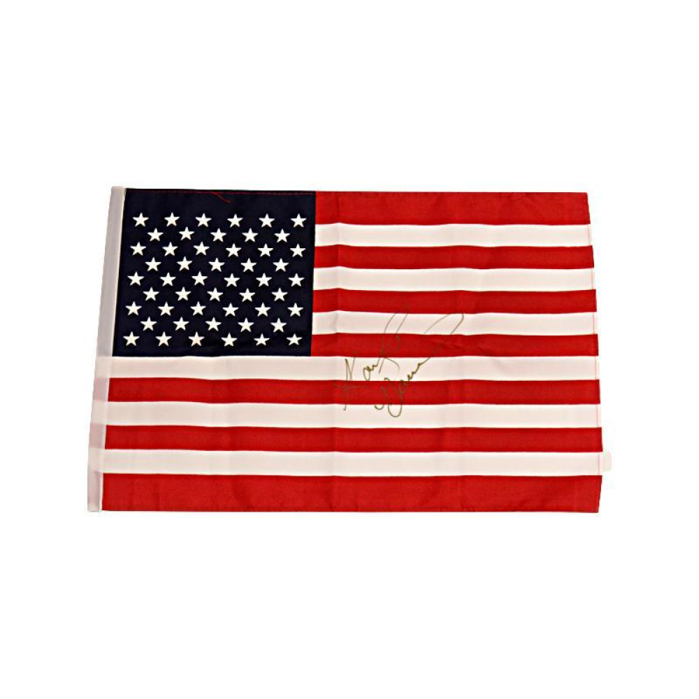 Kayla Harrison Signed American Flag (CX by Steiner) | Pristine Auction