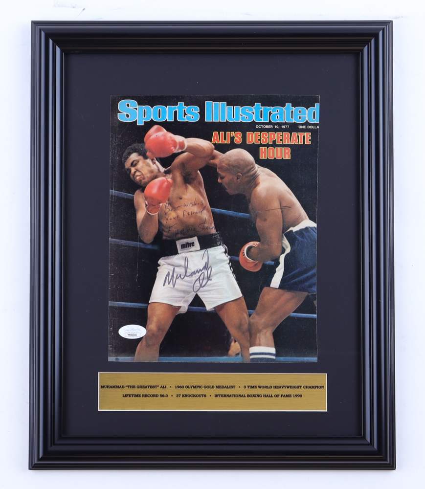 Muhammad Ali & Earnie Shavers Signed 1977 Sports Illustrated Custom ...
